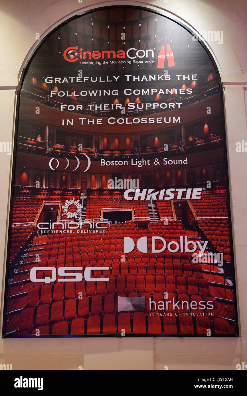 Las Vegas, NV, USA. 25th Apr, 2022. Atmosphere at CinemaCon 2022 at ...