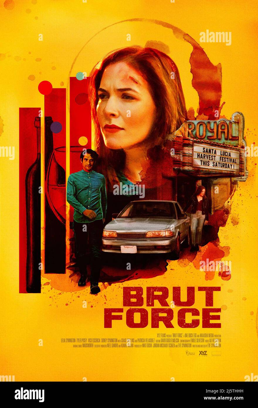 BRUT FORCE, poster, top: Lelia Symington; bottom from left: Tyler Posey ...