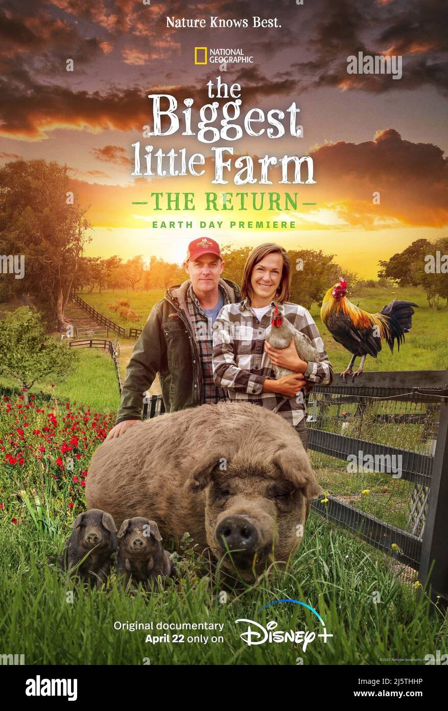 THE BIGGEST LITTLE FARM: THE RETURN, US poster, from left: John Chester ...