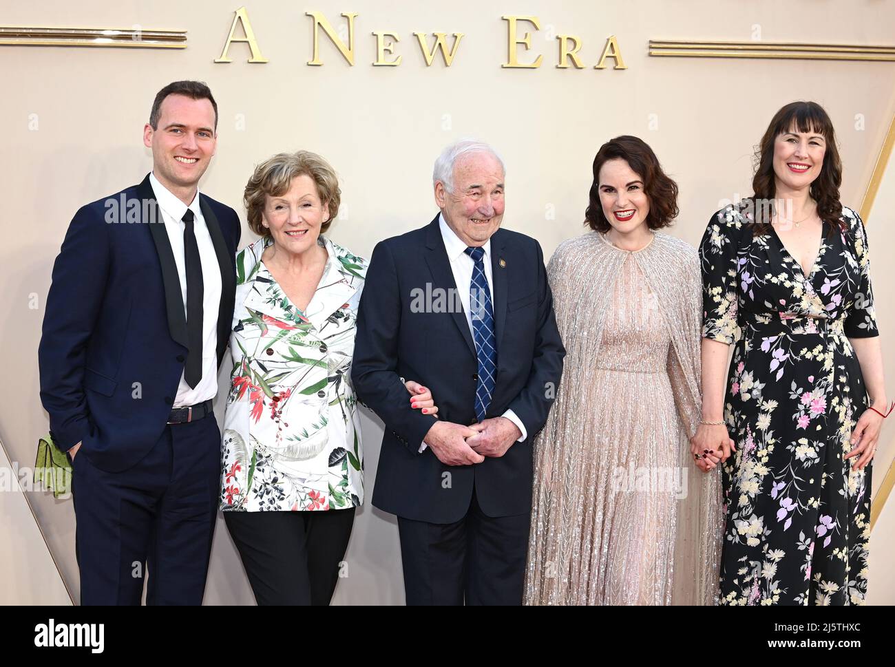 April 25th, 2022, London, UK. Michelle Dockery and family attending the ...