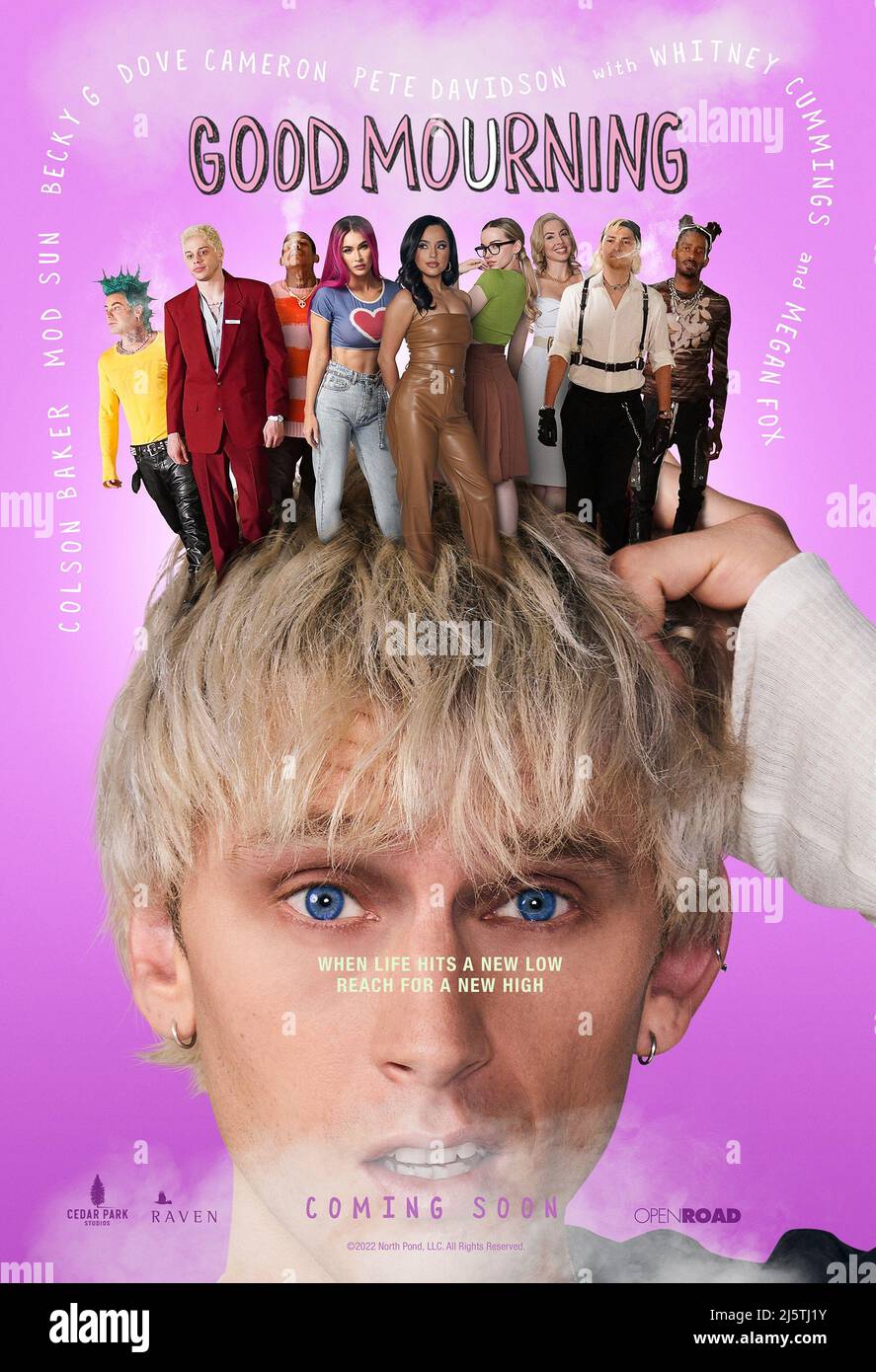 GOOD MOURNING, advance poster, top from left: Mod Sun, Pete Davidson ...