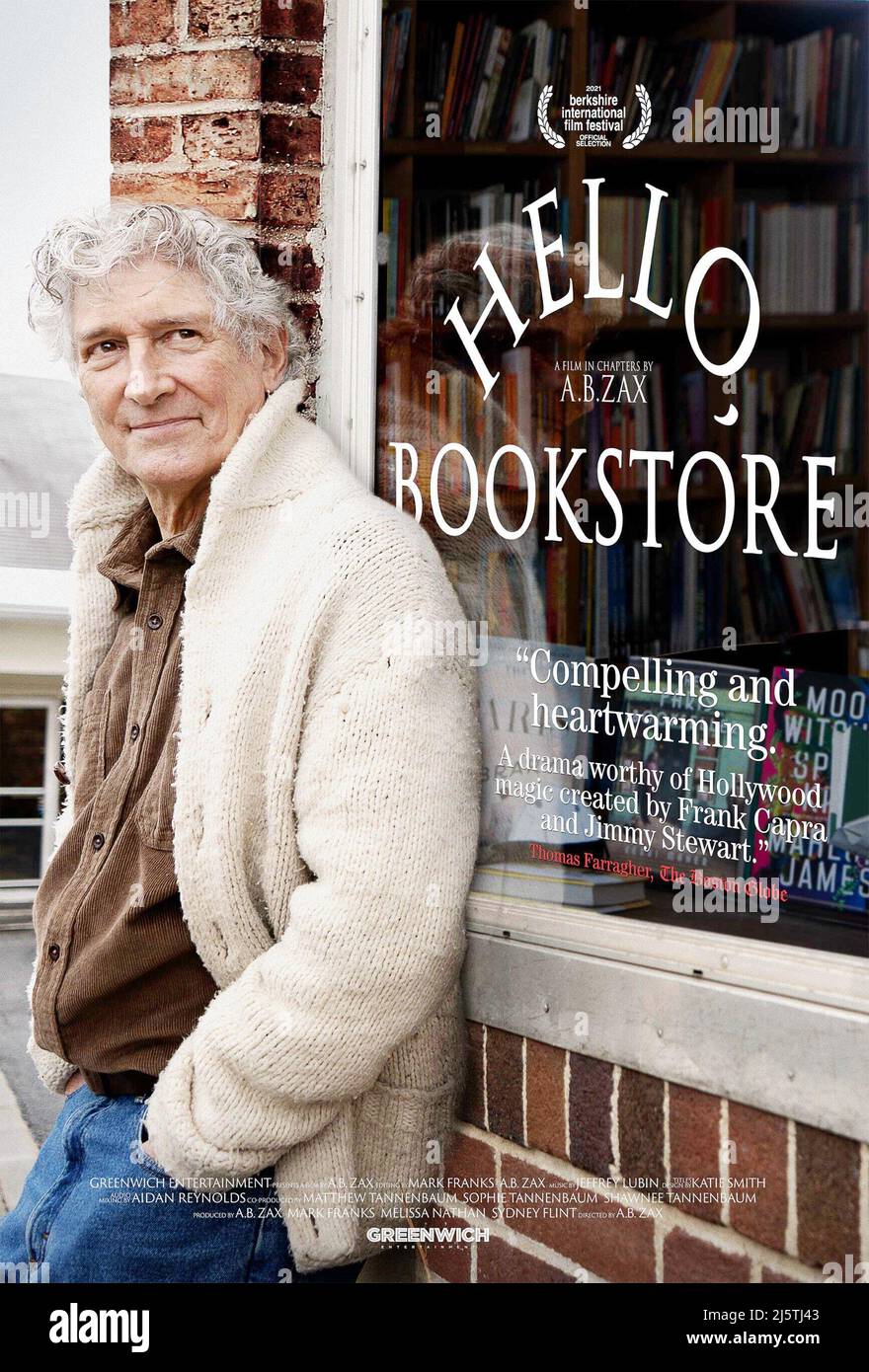 HELLO, BOOKSTORE, US poster, Matthew Tannenbaum, 2022. © Greenwich ...