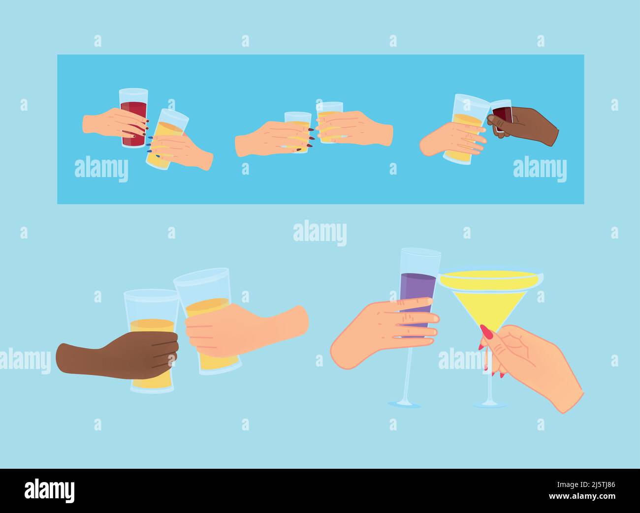 toast cheers drinks Stock Vector Image & Art - Alamy