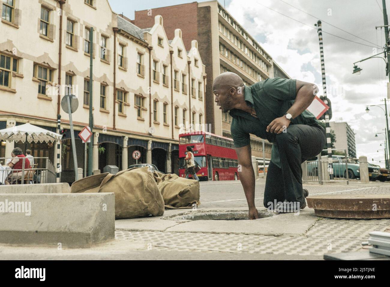 SILVERTON SIEGE, Thabo Rametsi, 2022. © Netflix / Courtesy Everett ...