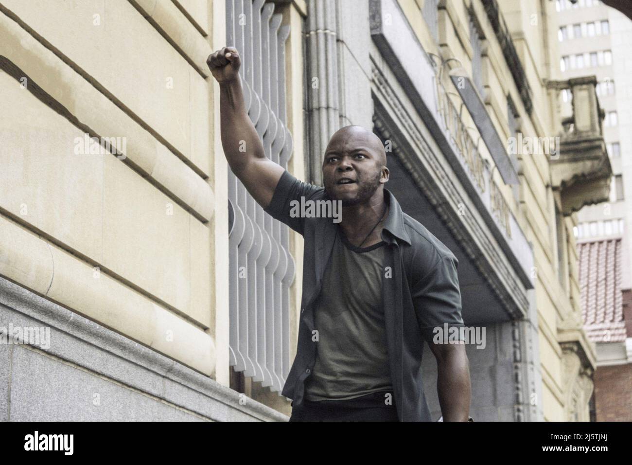 SILVERTON SIEGE, Thabo Rametsi, 2022. © Netflix / Courtesy Everett ...