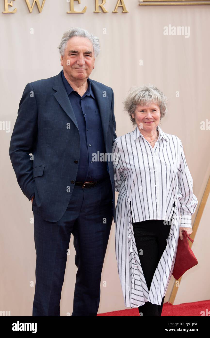 April 25th, 2022, London, UK. Jim Carter and Imelda Staunton attending ...