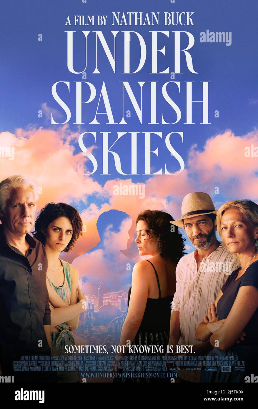 UNDER SPANISH SKIES, (aka BEFORE EL FINA), poster, from left: Philippe ...