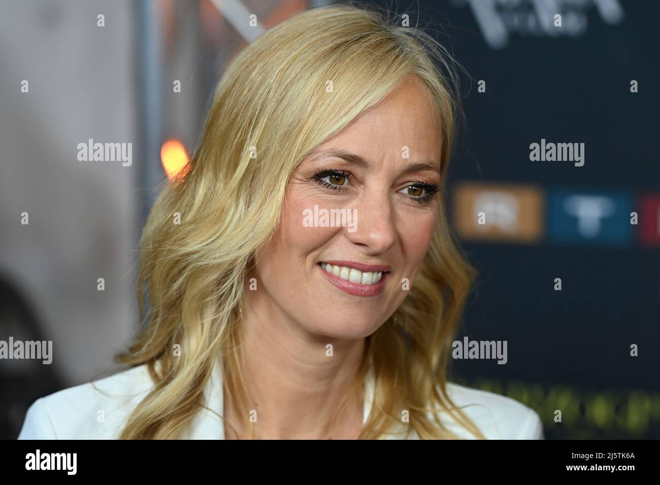 Munich. 25th Apr, 2022. Angela FINGER ERBEN (presenter), single image ...