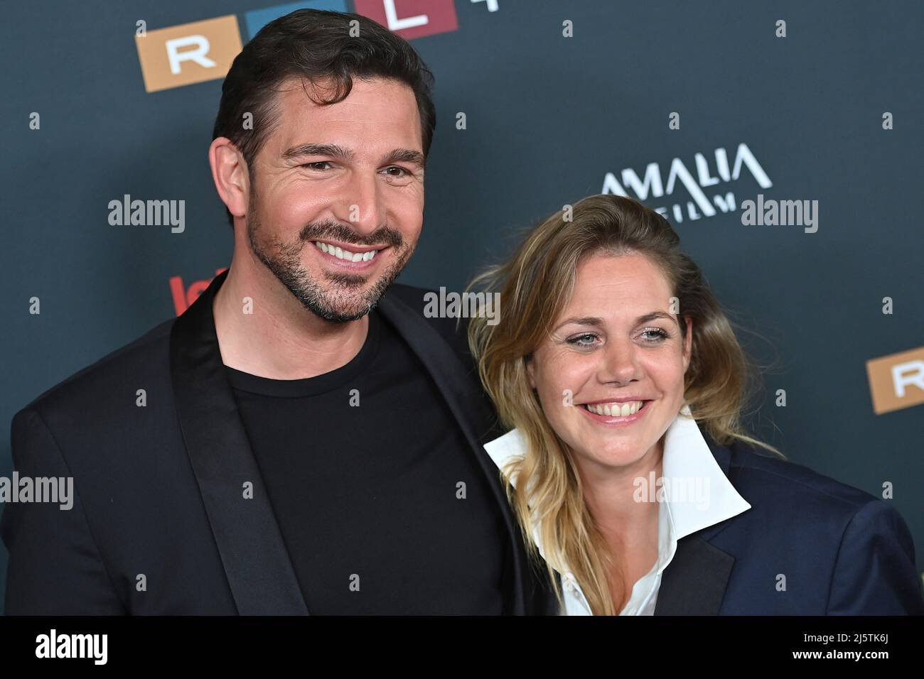 Munich. 25th Apr, 2022. Felicitas Woll, actress, and Benjamin Max Piwko ...