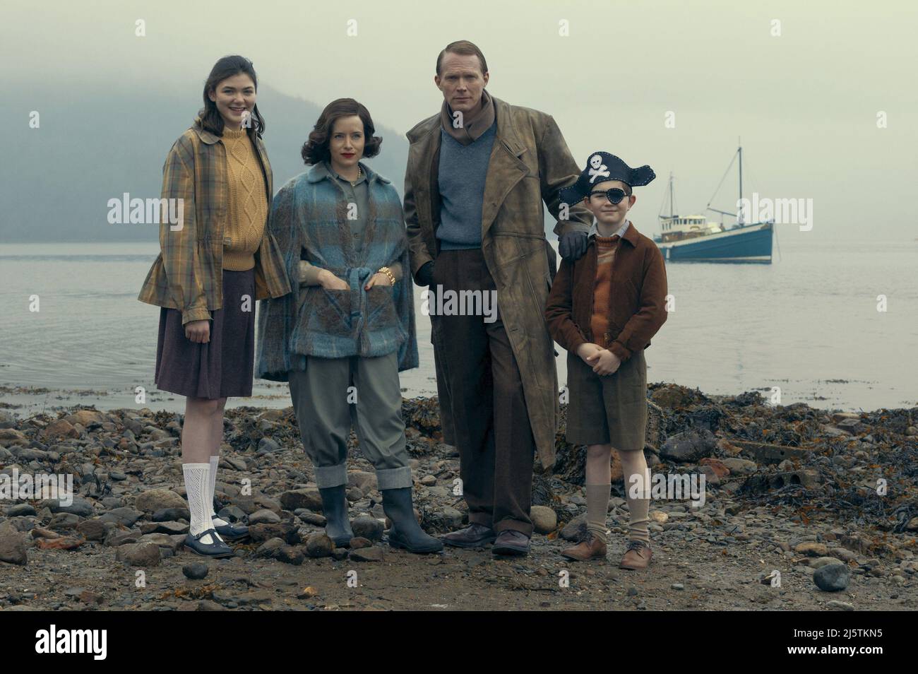 A VERY BRITISH SCANDAL, center 2 from left: Claire Foy as Margaret ...