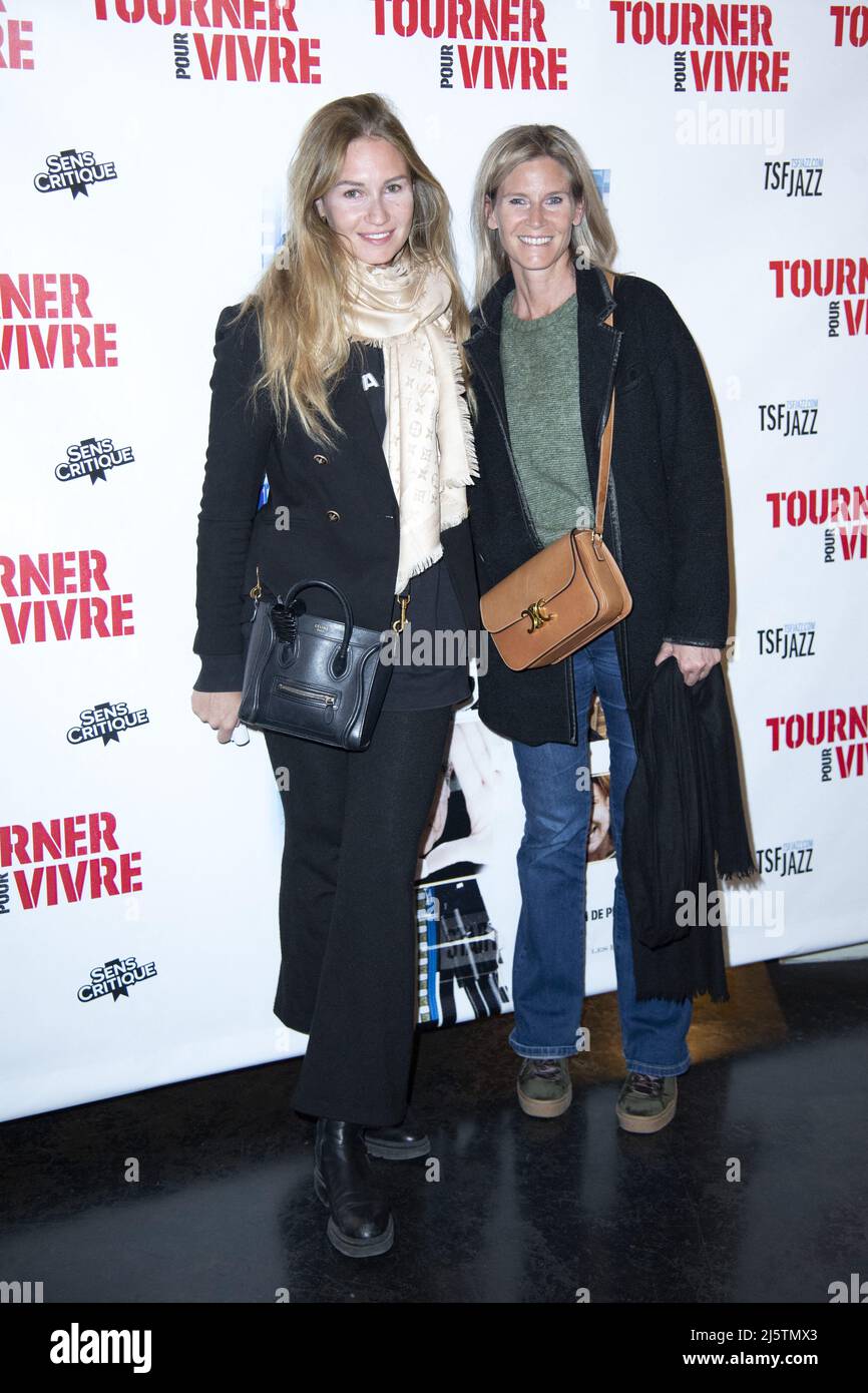 Paris, France, April 25, 2022, Sarah Lelouch and her Daughter Rebecca ...