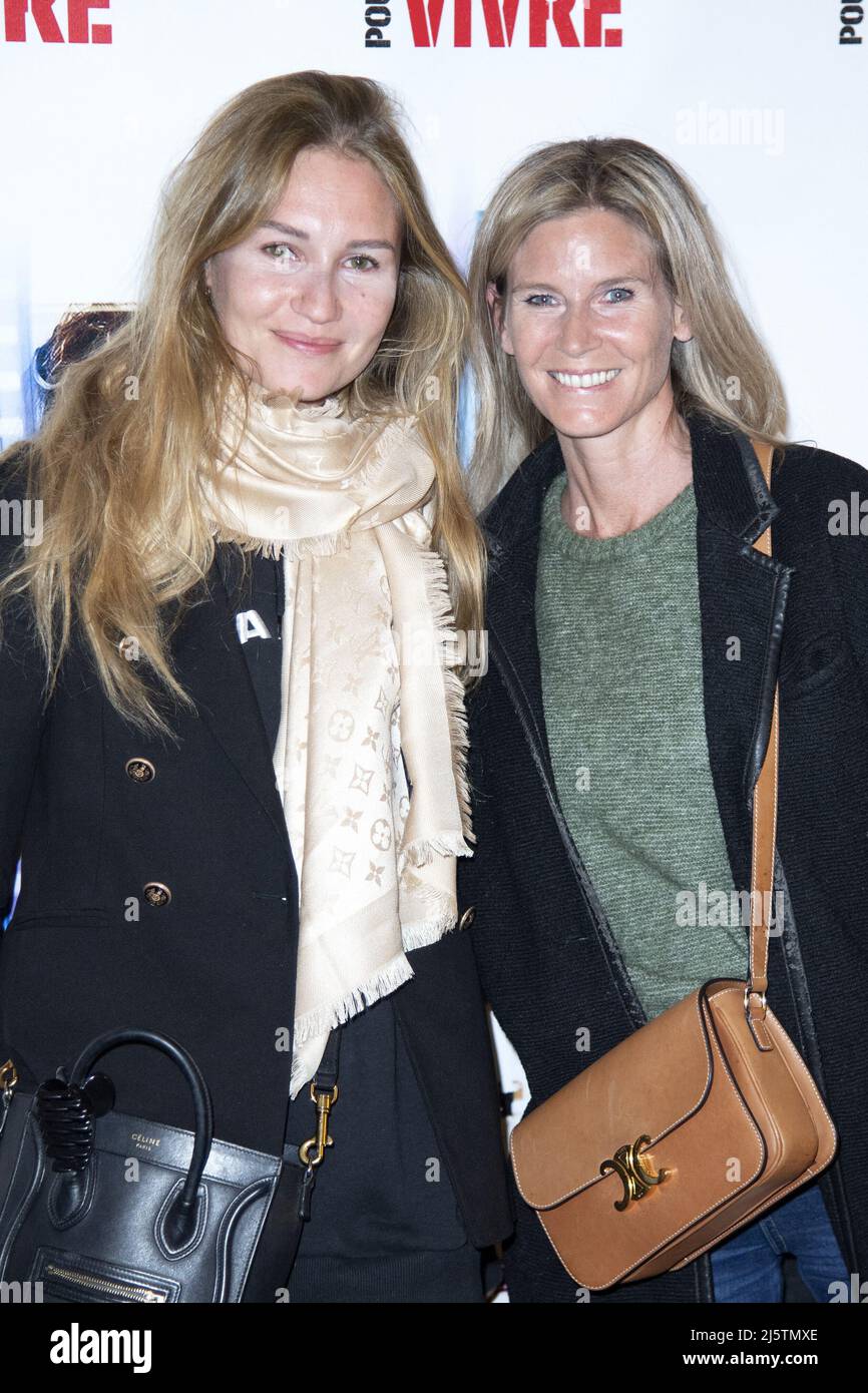 Paris, France, April 25, 2022, Sarah Lelouch and her Daughter Rebecca ...