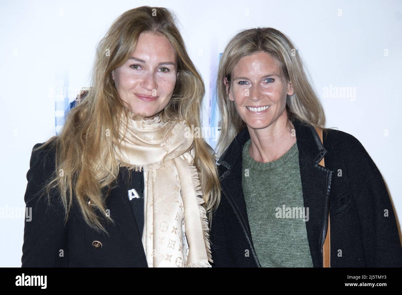 Paris, France, April 25, 2022, Sarah Lelouch and her Daughter Rebecca ...