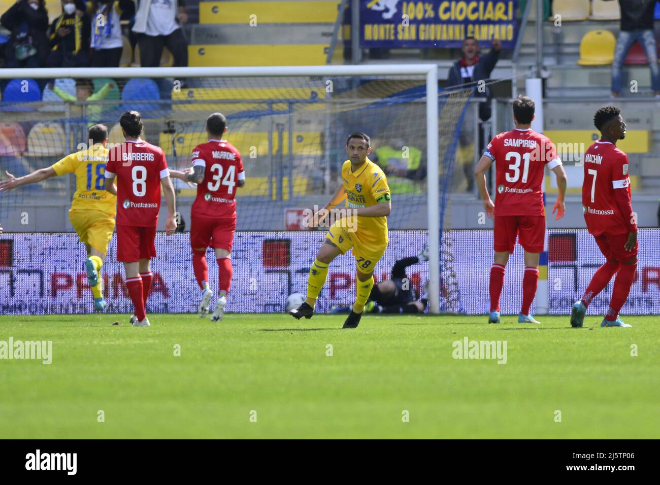 Camillo Ciano of Frosinone Calcio during the 36th day of the Serie B ...
