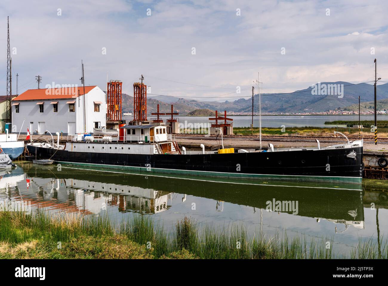 The Yavari Steam Ship, Lake Titicaca, Puno Province, Peru Stock Photo ...