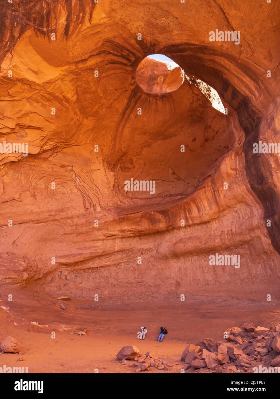 Big Hogan Arch, Monument Valley Tribal Park, Navajo Nation, Utah and ...