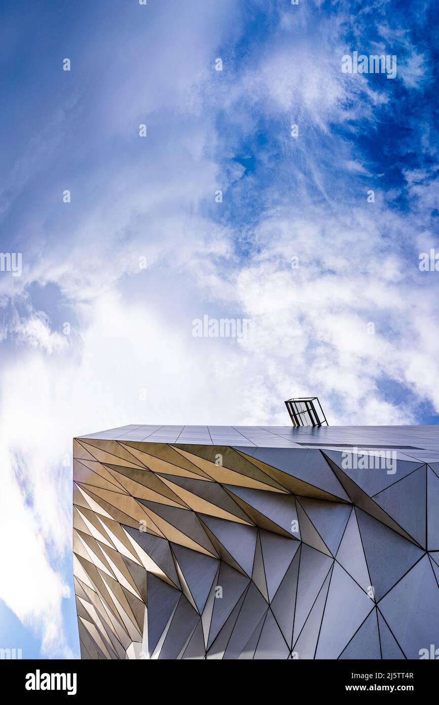 Lyon, France, November 27, 2019. architecture of the Musée des ...