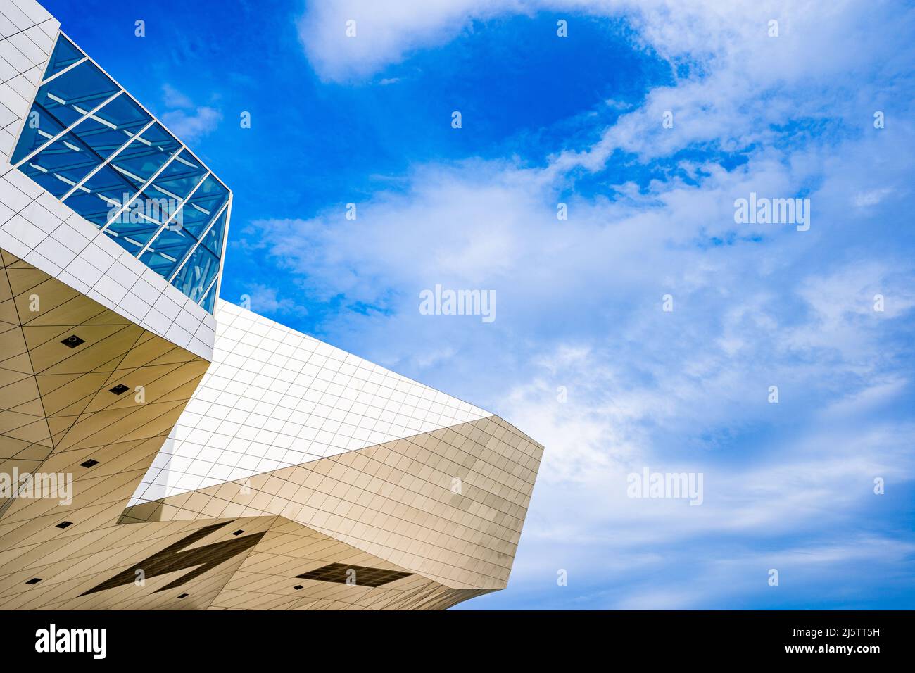 Lyon, France, November 27, 2019. architecture of the Musée des ...