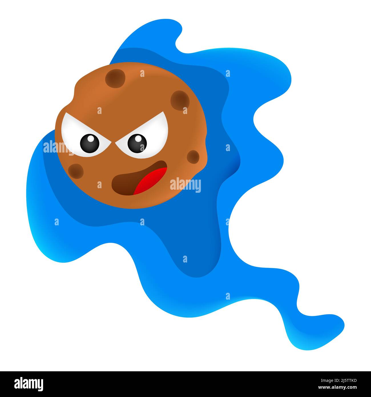 cocky faced brown cookie meteor Stock Vector Image & Art - Alamy