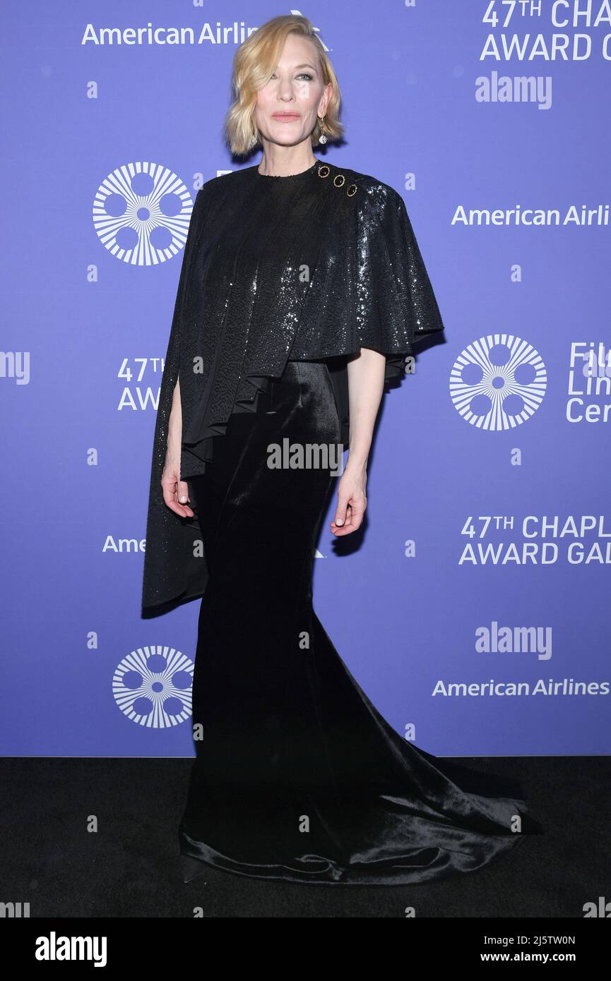 New York, USA. 25th Apr, 2022. Honoree Cate Blanchett attends the 47th ...