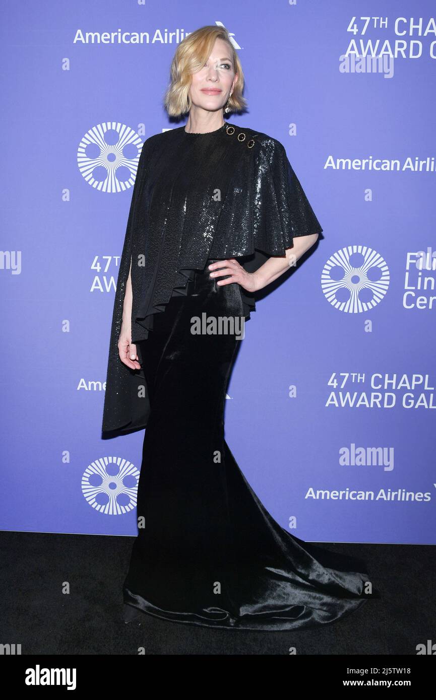 New York, USA. 25th Apr, 2022. Honoree Cate Blanchett attends the 47th ...