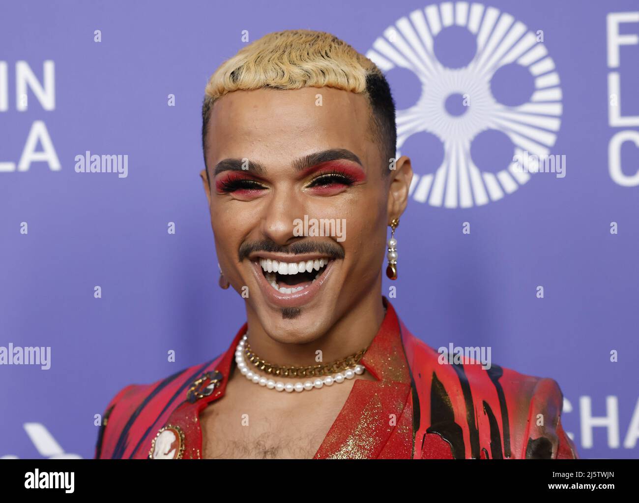 New York, United States. 25th Apr, 2022. Tomas Matos arrives on the red ...