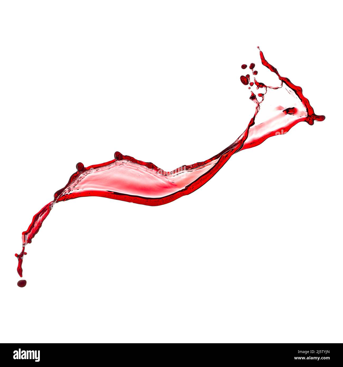 Isolated Red wine splash on white background Stock Photo - Alamy