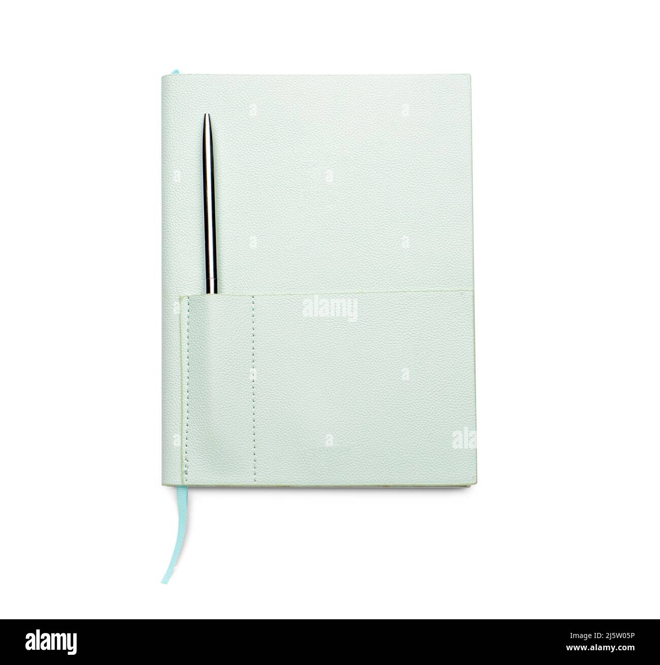 Notebook and pen isolated on white background Stock Photo - Alamy