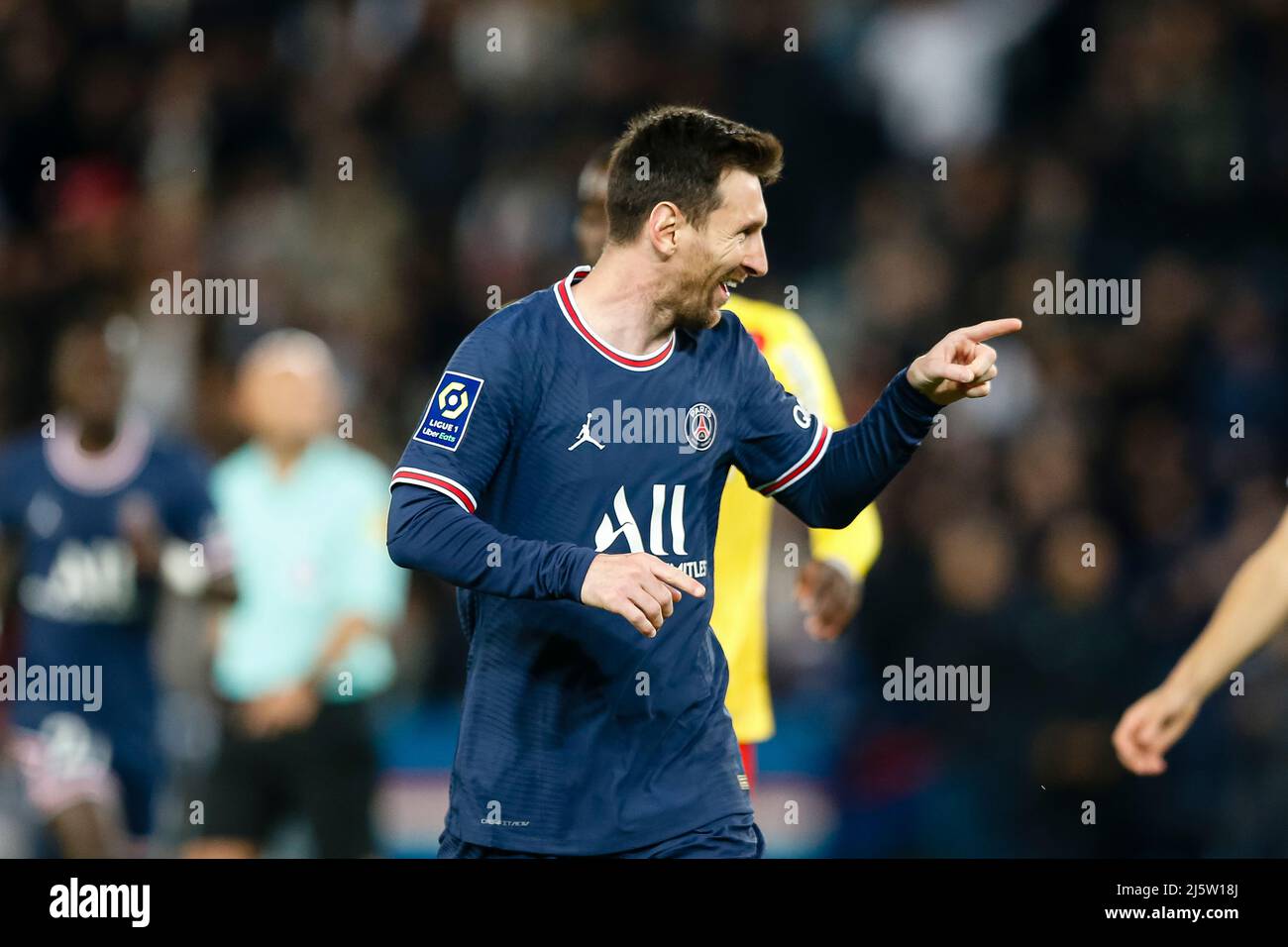 Paris, France - April 23: Lionel Messi of Paris Saint Germain ...