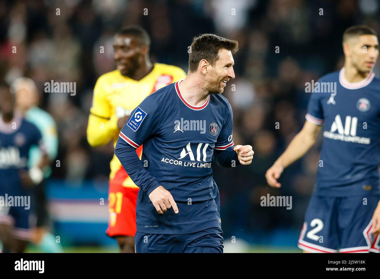 Paris, France - April 23: Lionel Messi of Paris Saint Germain ...