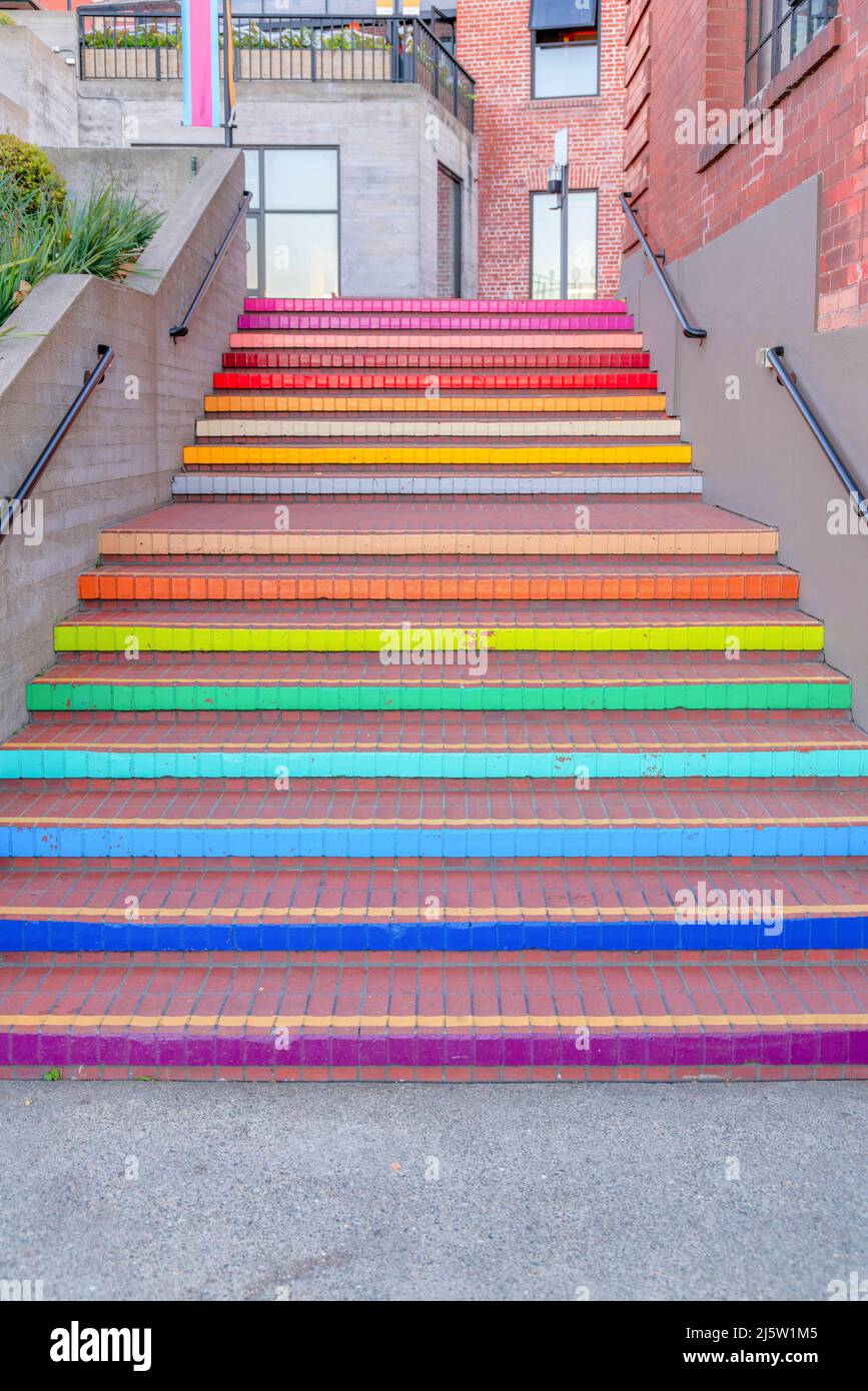 Outdoor staircase in san francisco hi-res stock photography and images ...