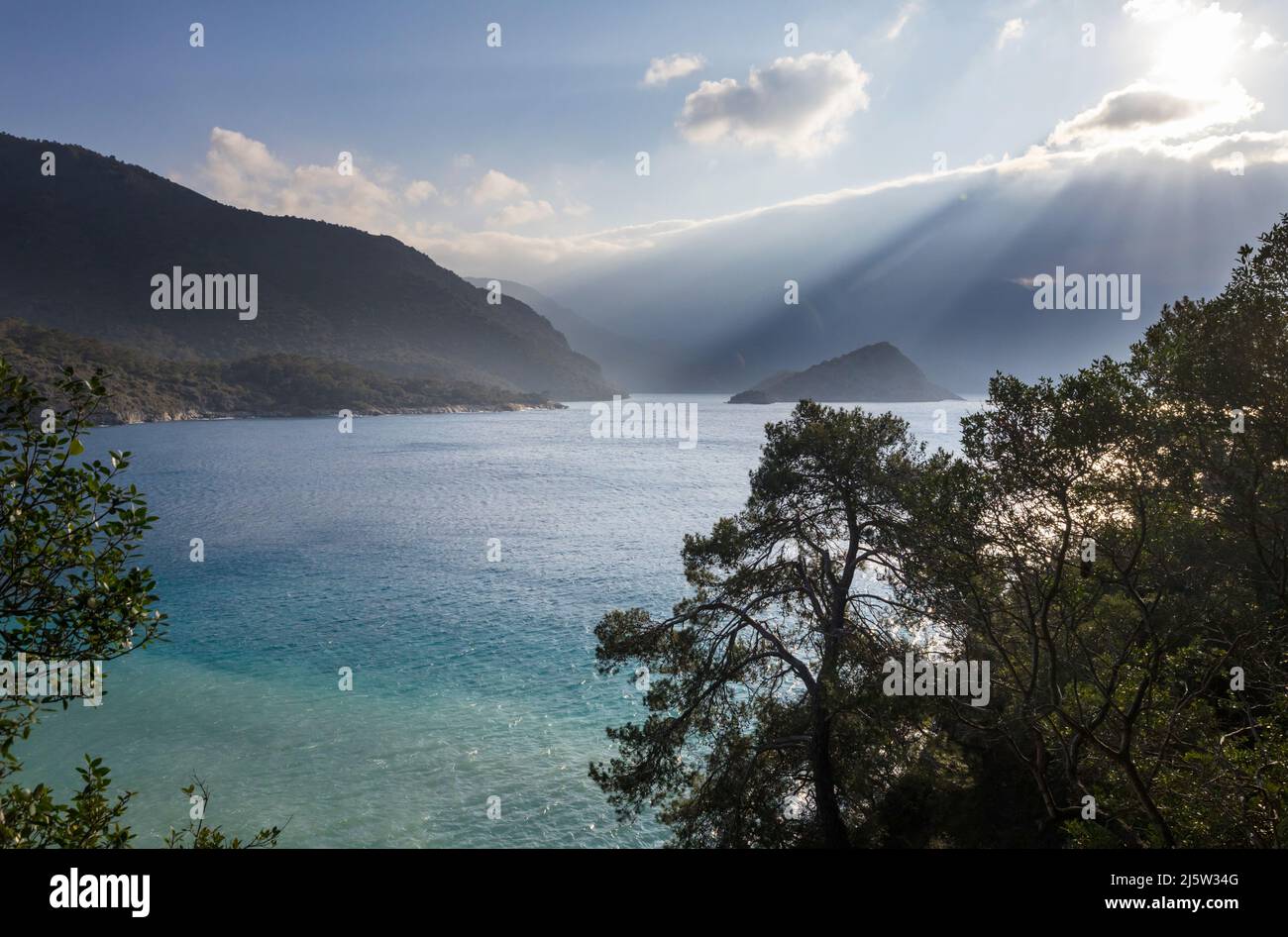 Beautiful sea coast in Turkey Stock Photo - Alamy