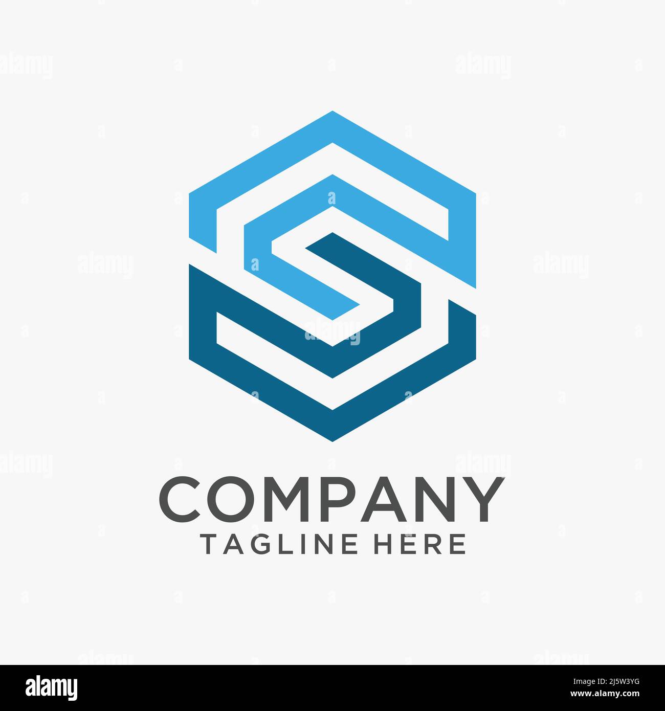 Letter S hexagon logo design Stock Vector Image & Art - Alamy