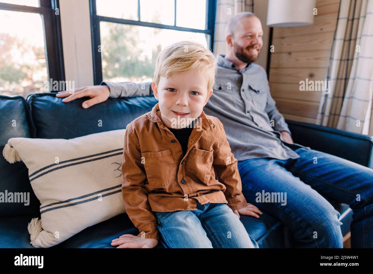 Year old preschool boy sitting hi-res stock photography and images - Alamy