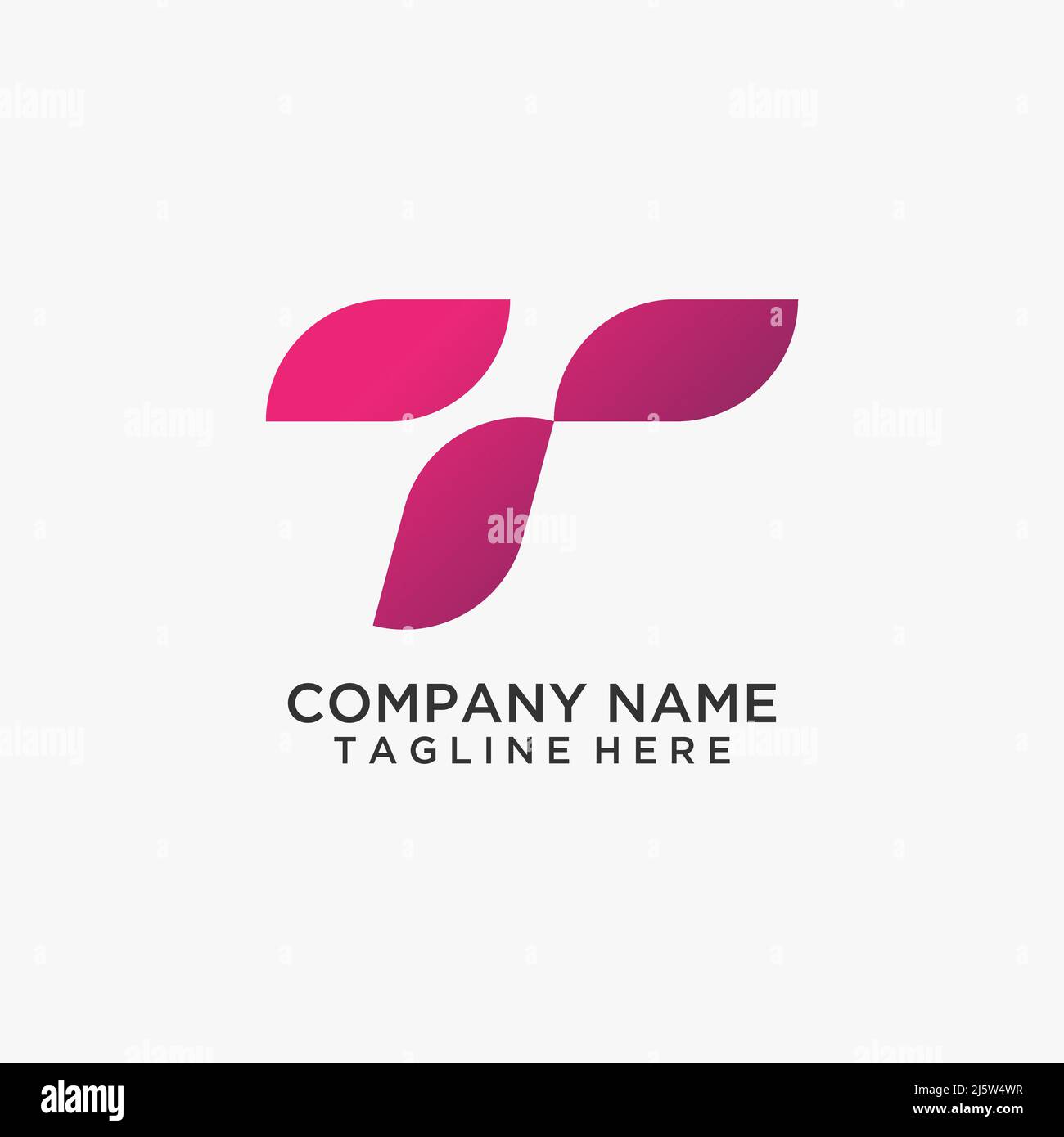 Letter T abstract logo design Stock Vector Image & Art - Alamy