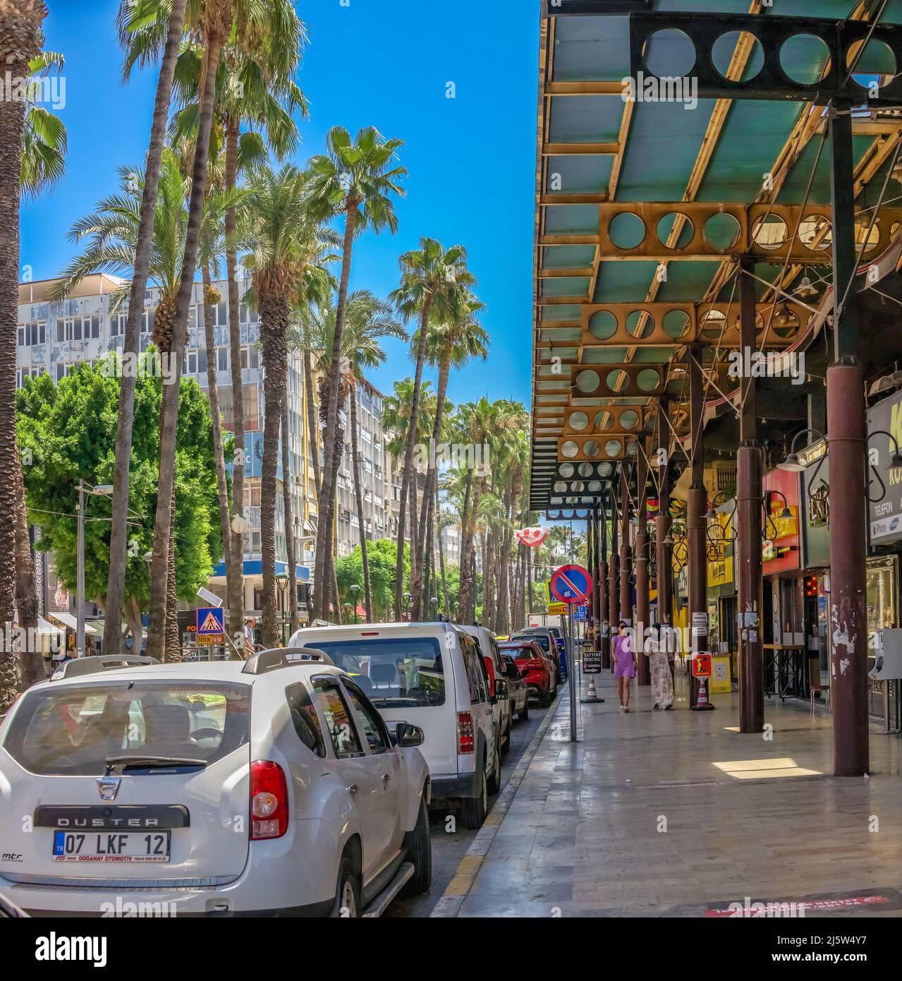 Streets of the Antalya old town in Turkey Stock Photo - Alamy