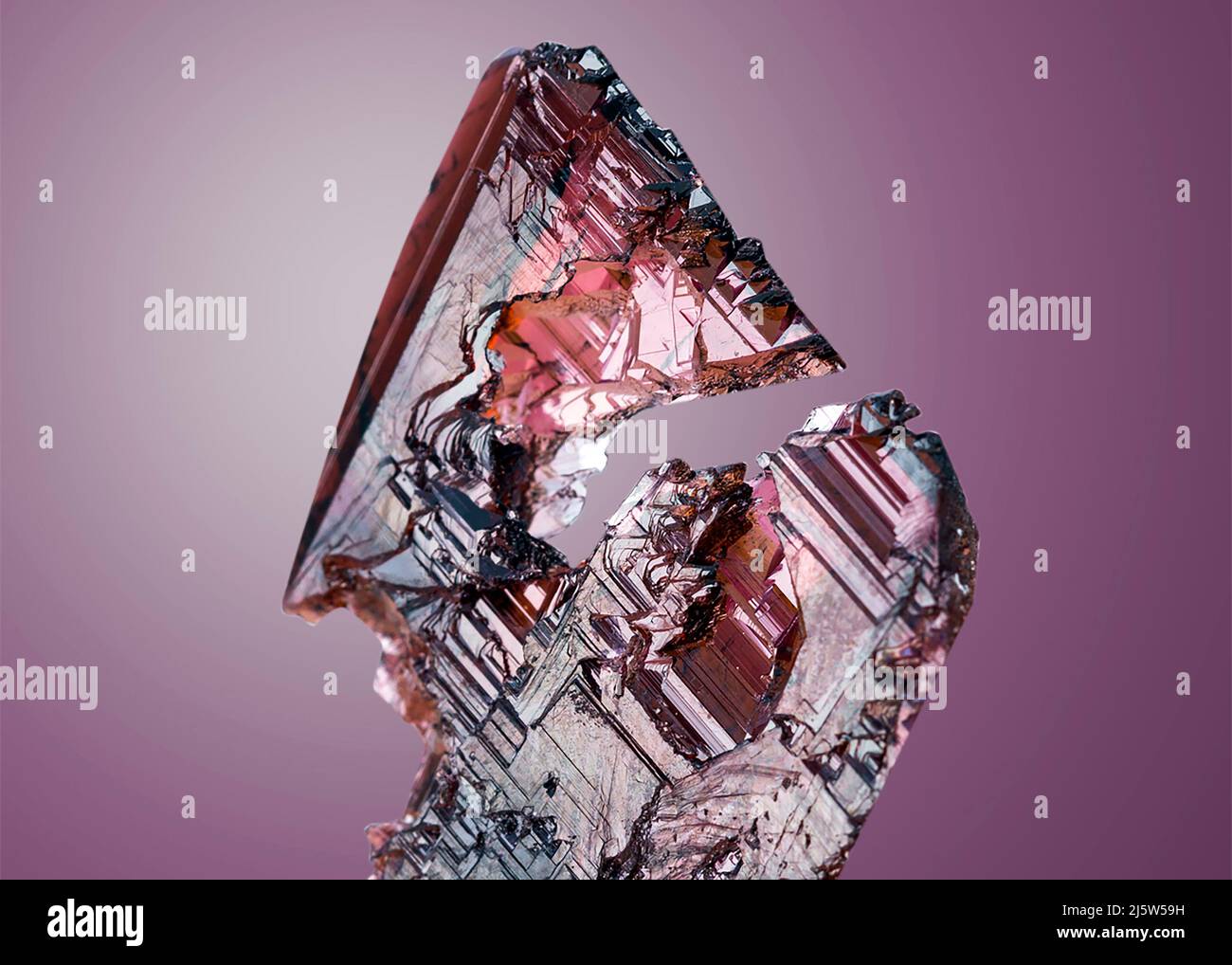 axinite ,mineral specimen stone rock geology gem crystal Stock Photo ...