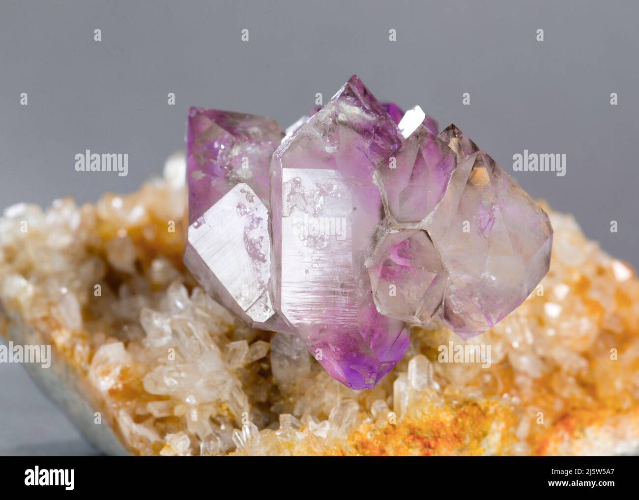 amethyst mineral specimen stone rock geology gem crystal Stock Photo ...