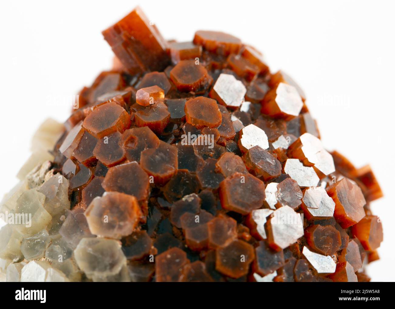 aragonite mineral specimen stone rock geology gem crystal Stock Photo ...