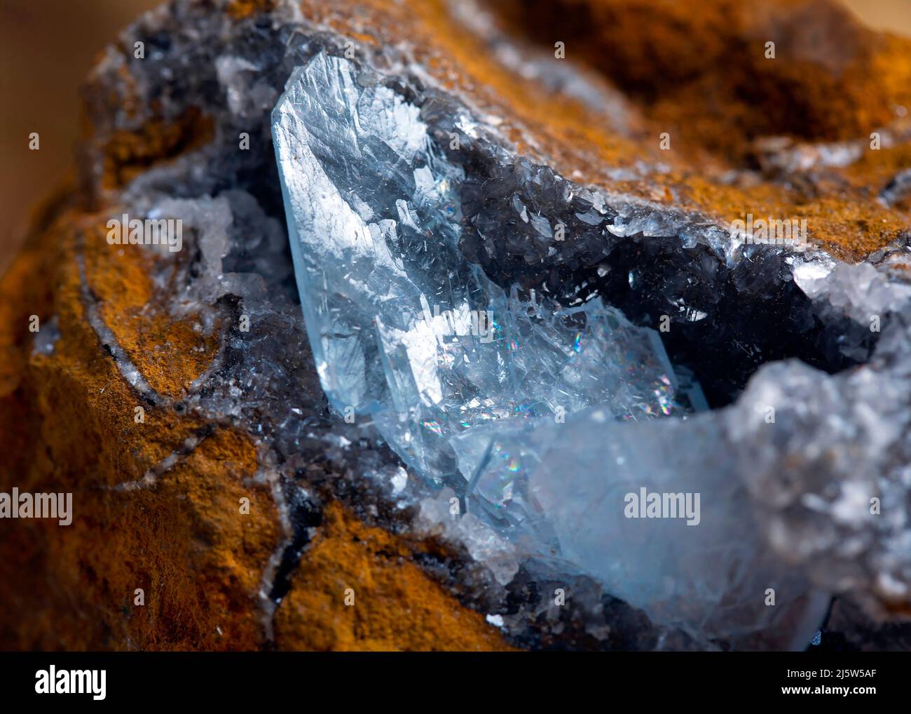 barite mineral specimen stone rock geology gem crystal Stock Photo - Alamy