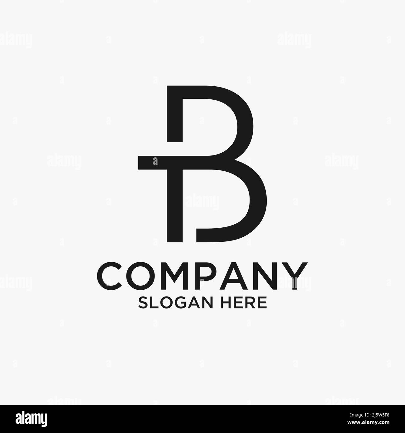 Letter TB logo design Stock Vector Image & Art - Alamy