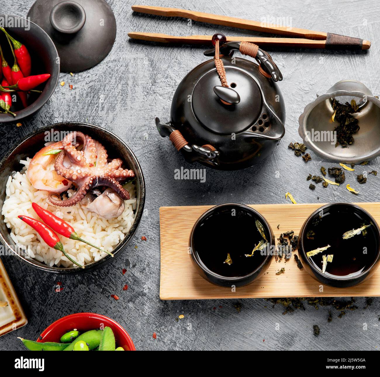Asian food various ingredients hi-res stock photography and images - Alamy