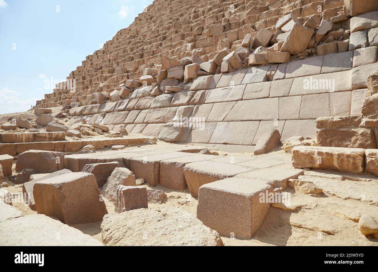 The Pyramid of Menkaure at Giza, Egypt Stock Photo - Alamy