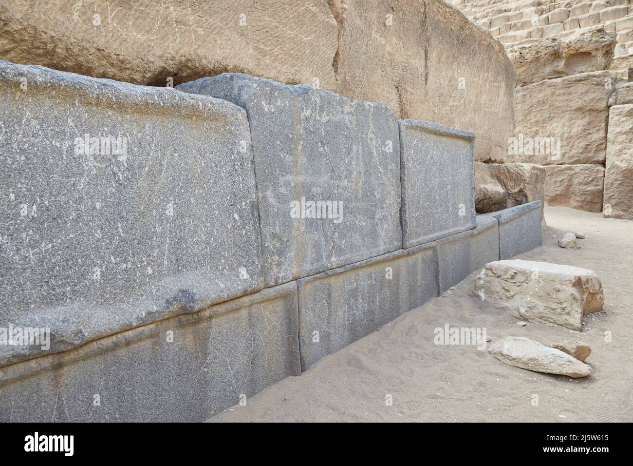The Pyramid of Menkaure at Giza, Egypt Stock Photo - Alamy