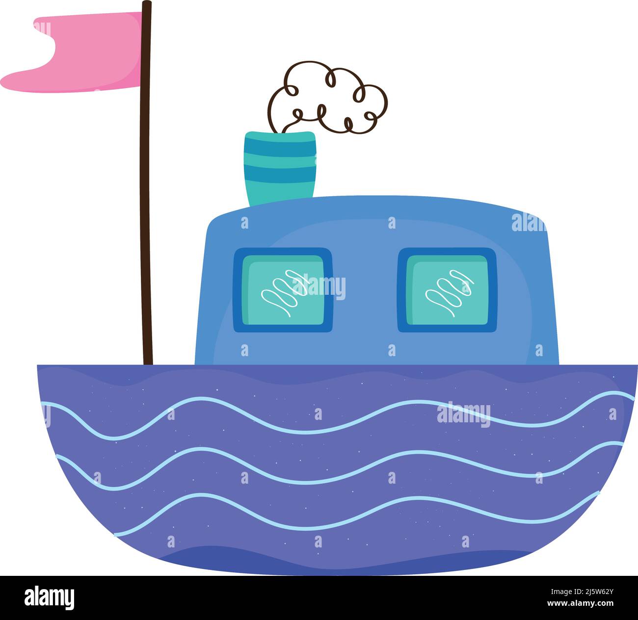 purple steam boat Stock Vector Image & Art - Alamy