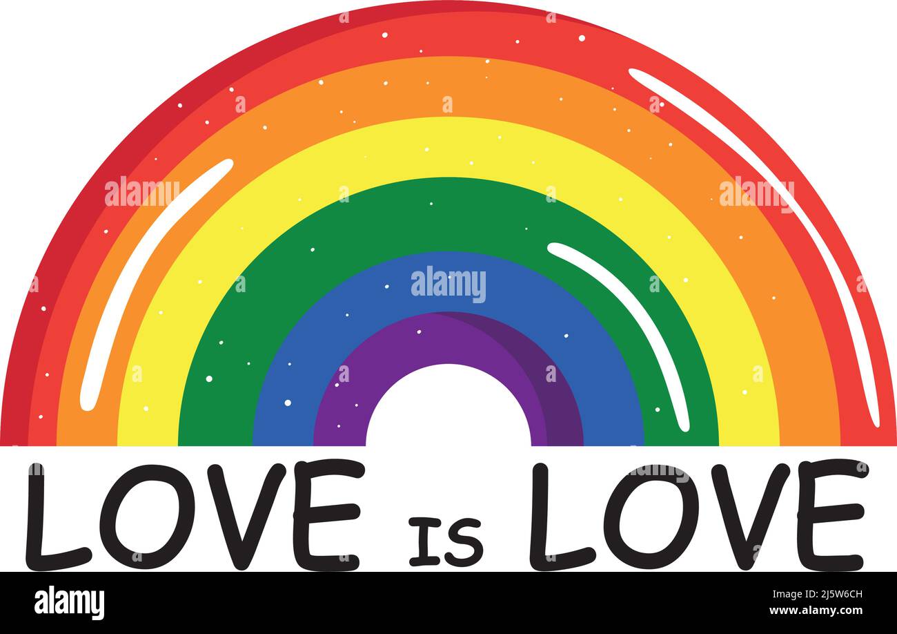 love is love rainbow Stock Vector Image & Art - Alamy