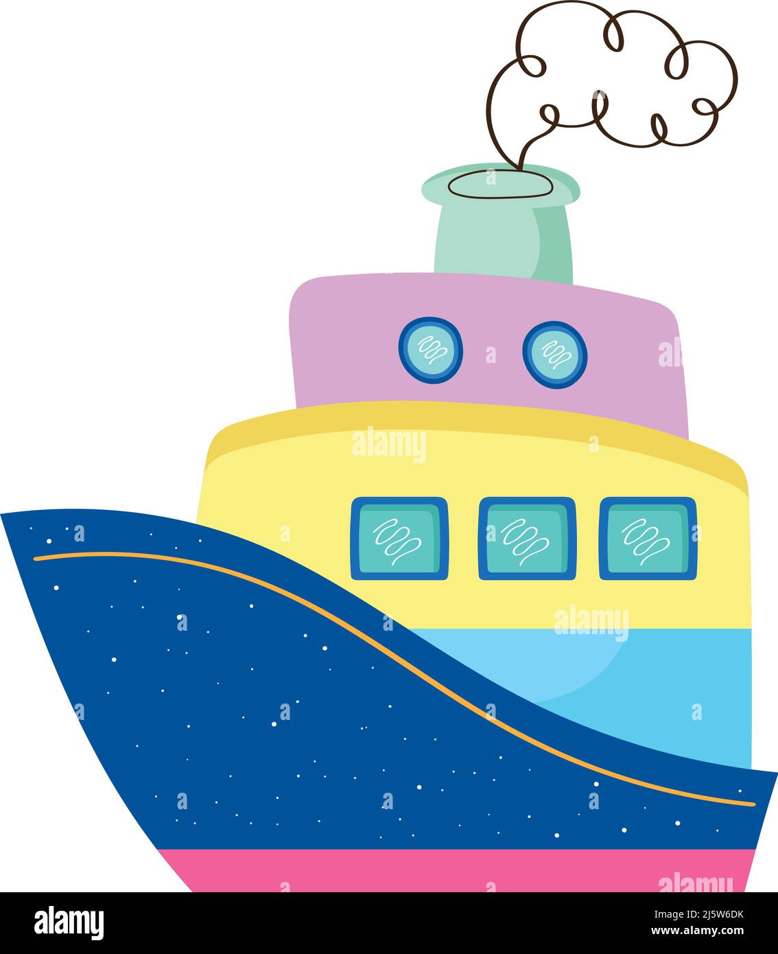 Smoke boat Cut Out Stock Images & Pictures - Alamy