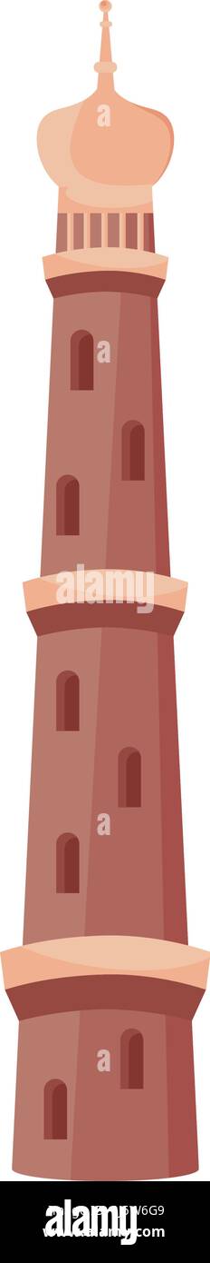 Vector illustration qutub minar hi-res stock photography and images - Alamy