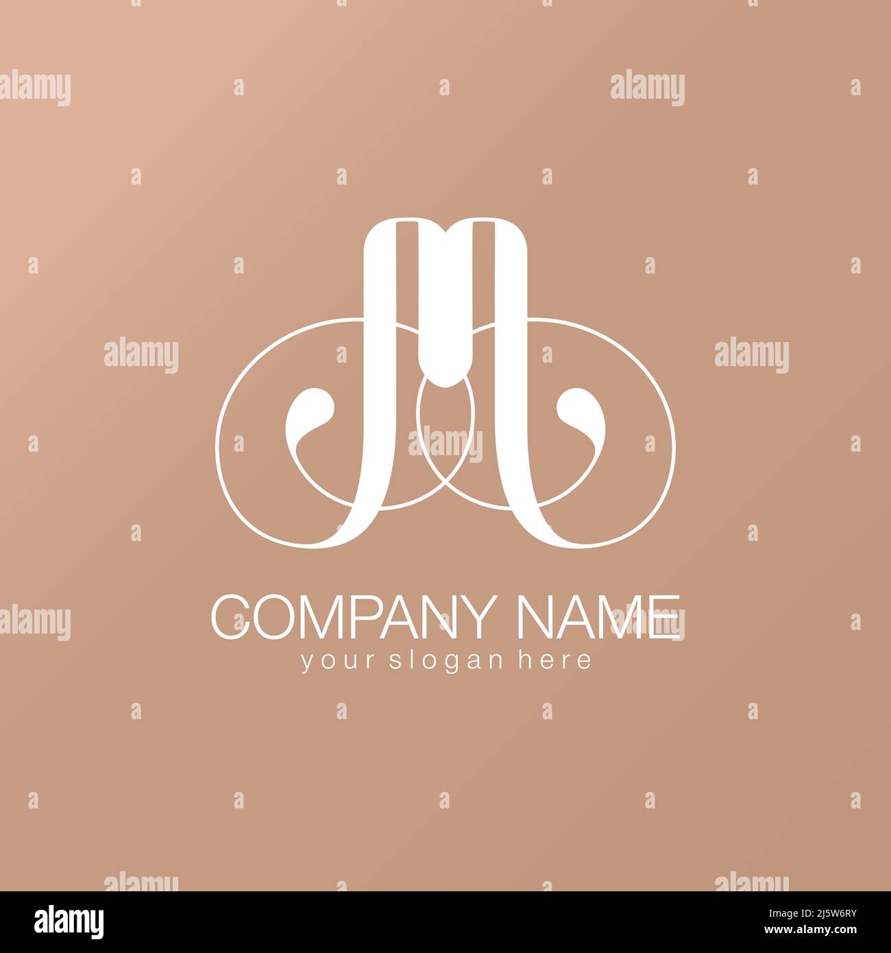 M letter monogram. Elegant luxury M logo. Calligraphic style. Corporate ...