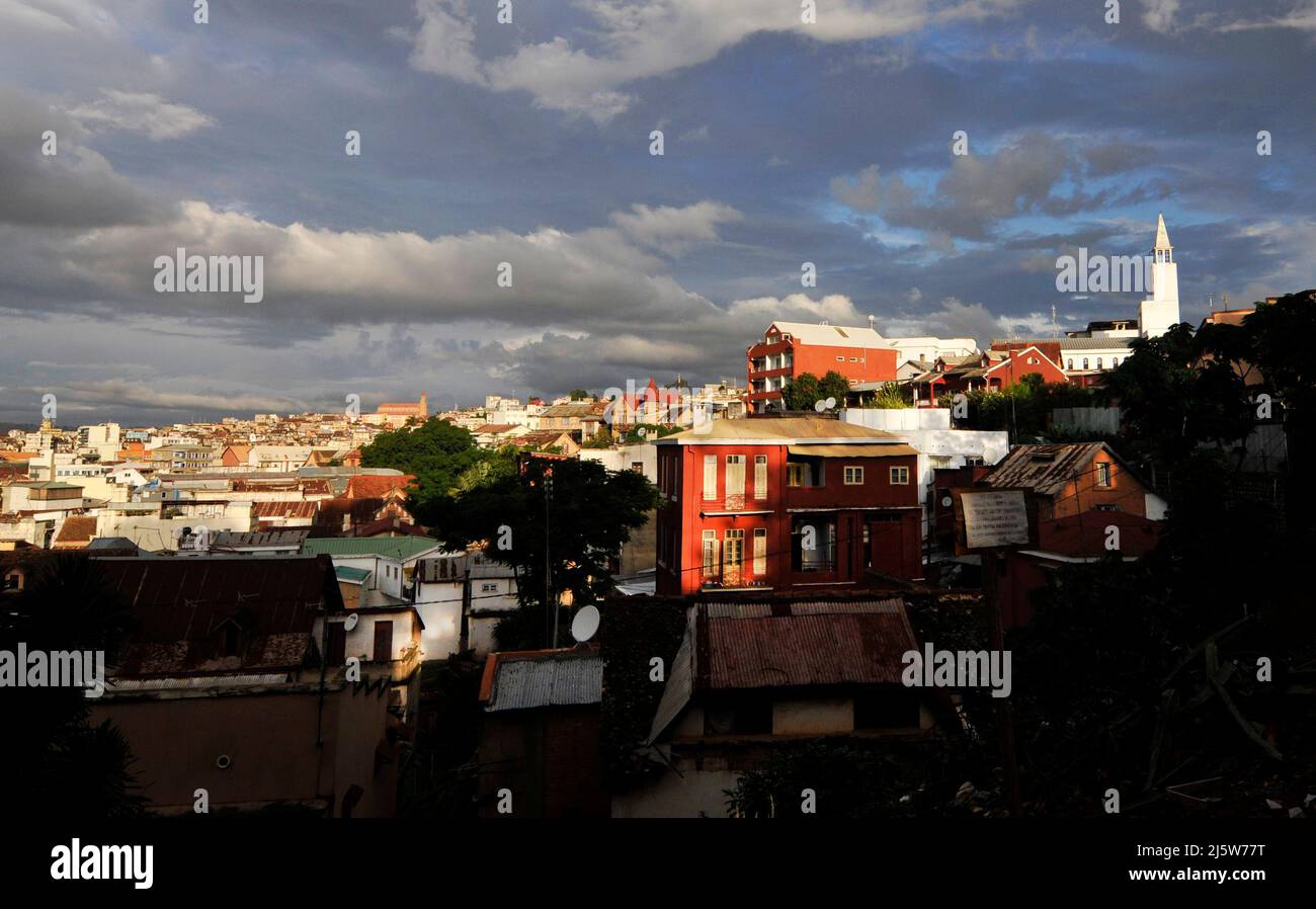 Central Antananarivo after a rain storm Stock Photo - Alamy